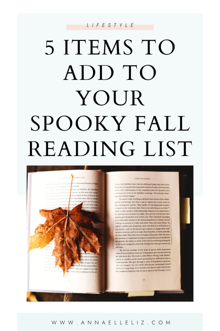5 Items to Add to Your Spooky Fall Reading List | Anna Elle Liz